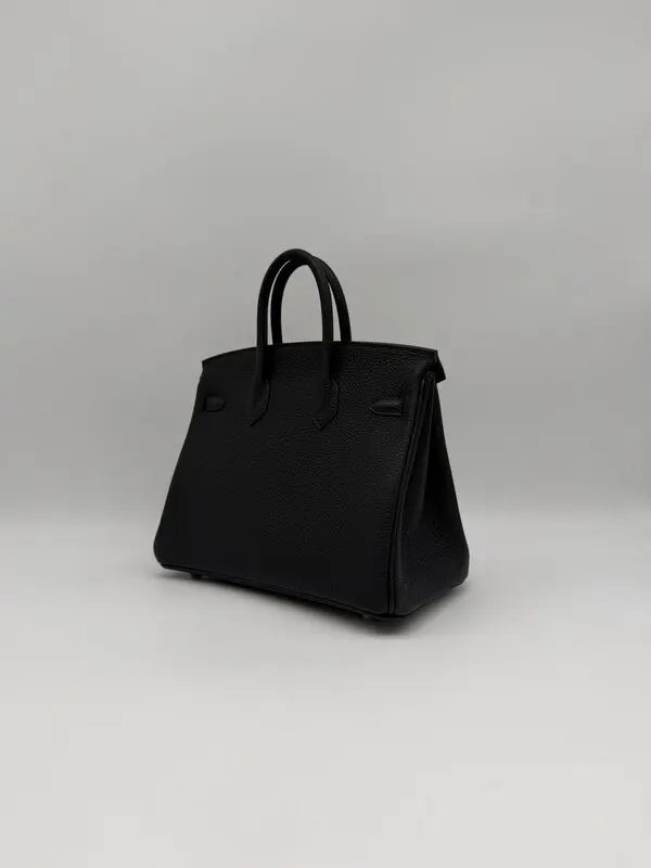 Hermès Togo Leather Palladium Hardware Birkin 25 - Black