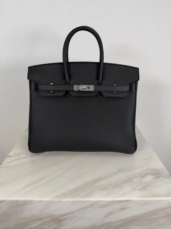 Hermès Togo Leather Palladium Hardware Birkin - Black