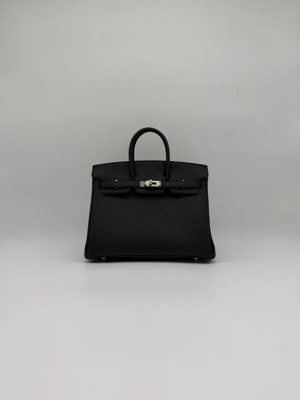 Hermès Togo Leather Palladium Hardware Birkin - Black