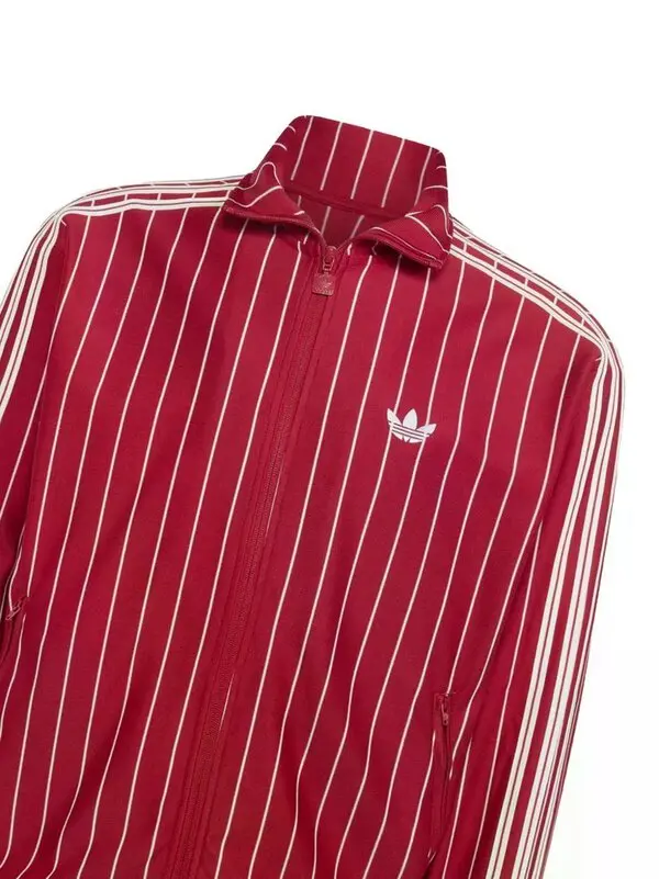Adidas Firebird Pinstripe Track Jacket - Red