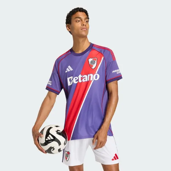 Adidas River Plate 25/26 Third Jumper - Purple / Better Scarlet