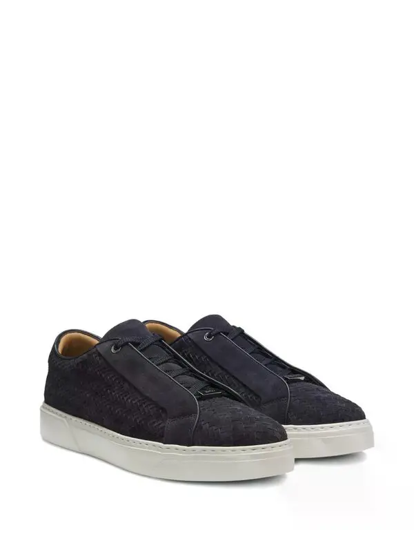 BOSS Textured Lace-up Sneakers