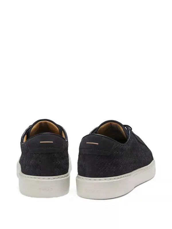 BOSS Textured Lace-up Sneakers