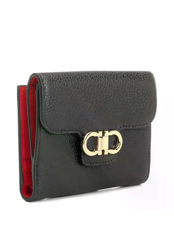FERRAGAMO Gancini-plaque Leather Wallet