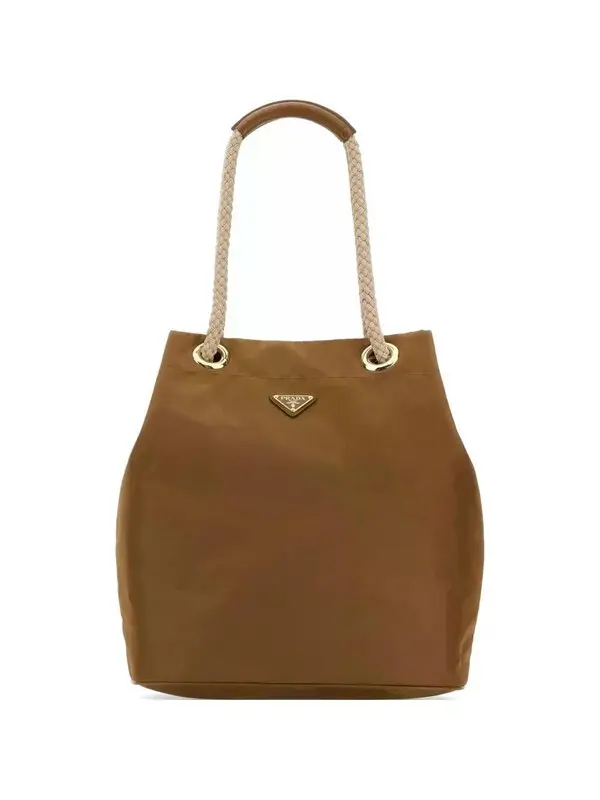Prada Re-nylon Bucket Bag - Brown