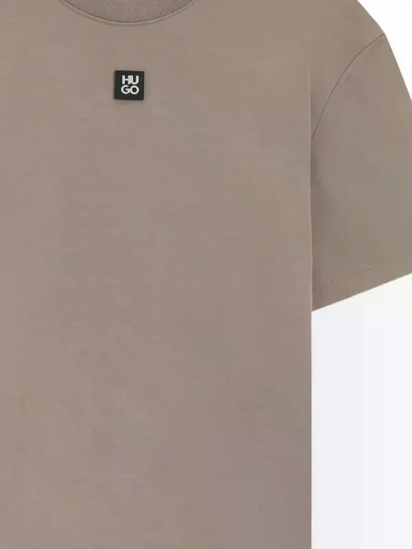 Hugo Crew-neck Logo-patch T-shirt