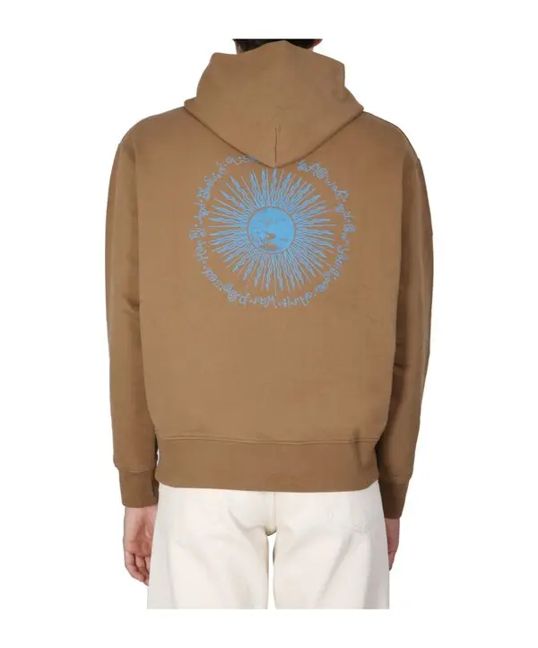 SUNFLOWER Long-sleeved Hooded Sweatshirt With Back Graphic