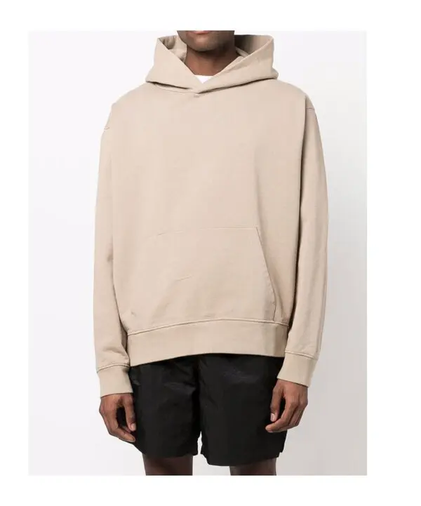 SUNFLOWER Long Sleeve Hooded Sweatshirt With Graphic Back