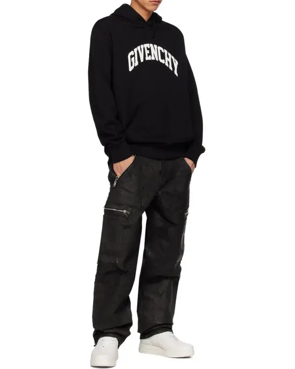 Givenchy Logo Printed Drawstring Hoodie