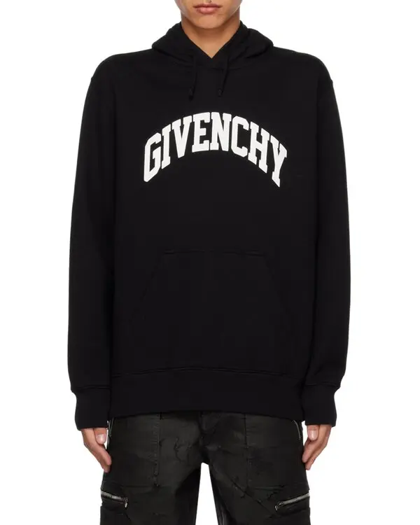 Givenchy Logo Printed Drawstring Hoodie