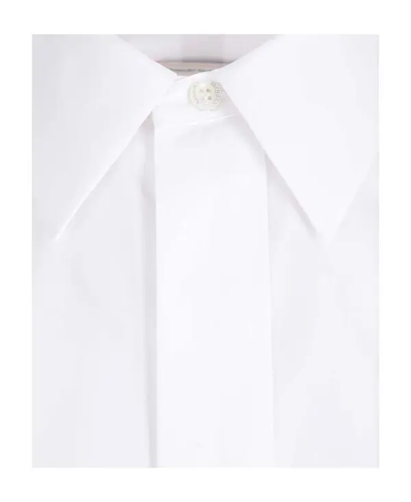 Alexander McQueen Pointed-collar Poplin Shirt