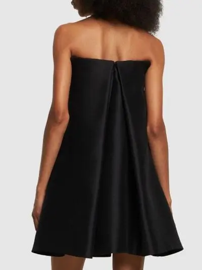 Versace Metal Logo Detail Mini Dress