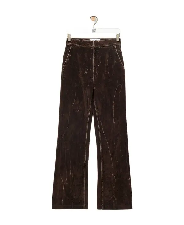 Loewe Bootleg Jeans In Denim - Brown