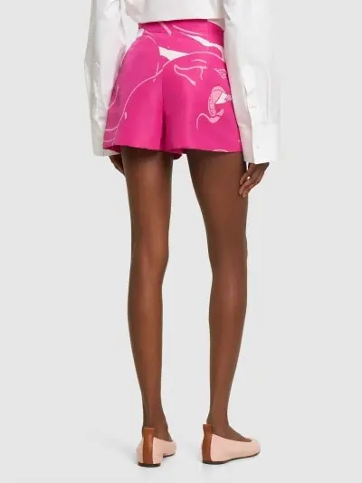 Valentino Garavani High-rise Graphic Print Shorts