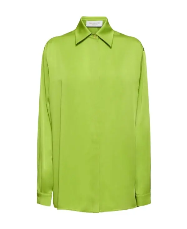 Michael Kors Long Sleeve Logo Shirt - Green