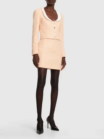 Alessandra Rich Sequined Mini Skirt
