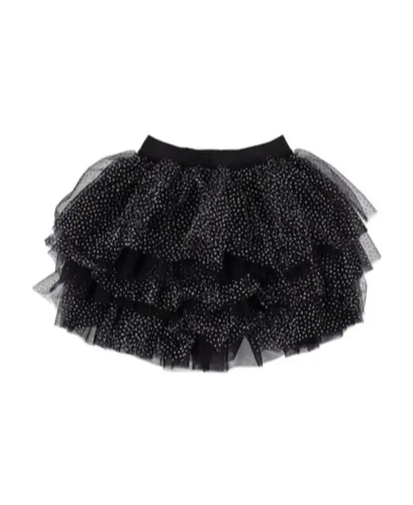 Balmain Logo Tulle Skirt