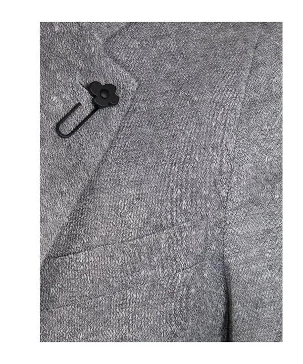LARDINI Flower-pin Blazer - Grey