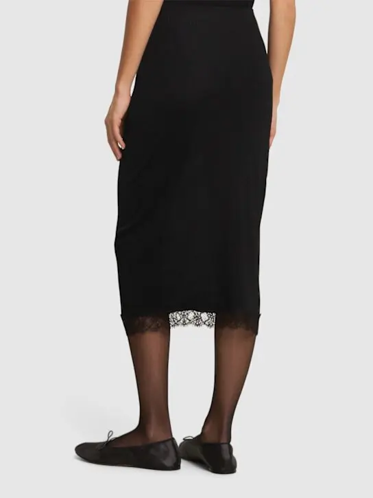THE ROW Indira Skirt With Lace Details