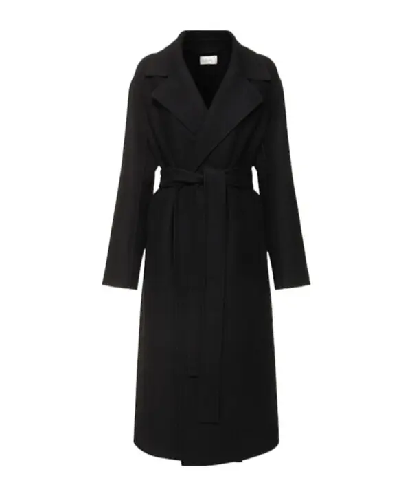 THE ROW Long-sleeved Belted Coat - Black