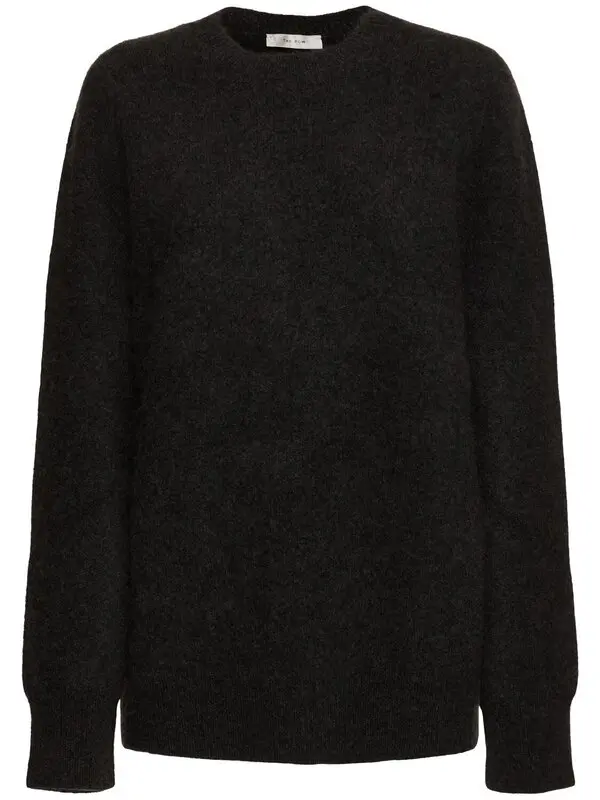 THE ROW Round Neck Sweater - Black