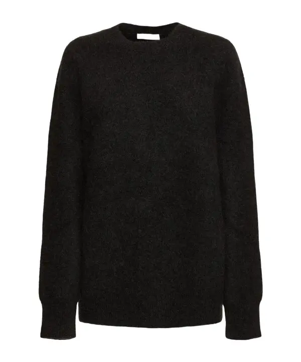 THE ROW Round Neck Sweater - Black