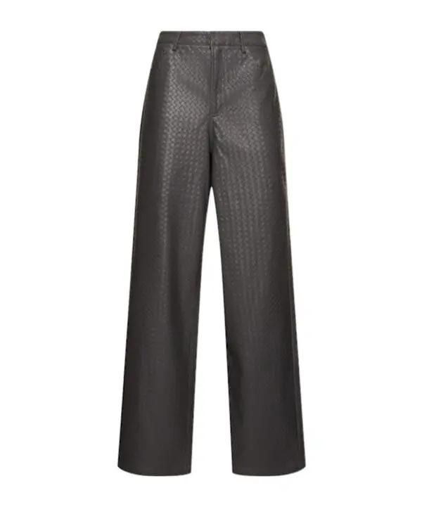 ROTATE BY BIRGER CHRISTENSEN Weaved Printed Casual Pants - Black