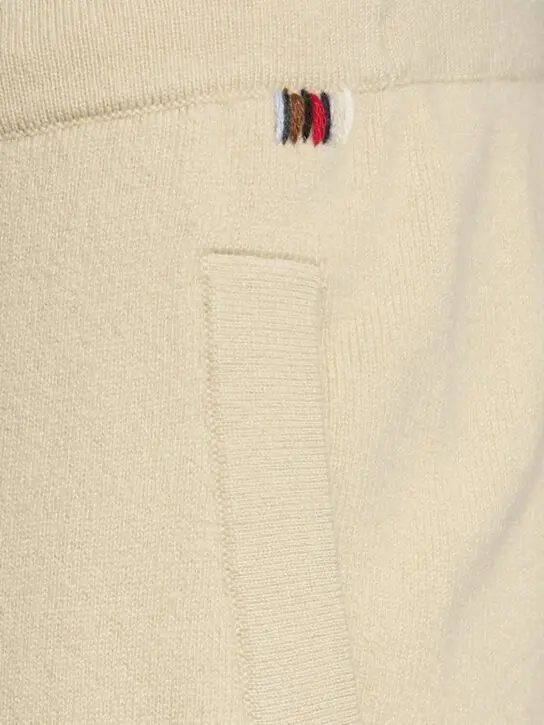 Extreme Cashmere Elastic Waist Casual Pants - Nude