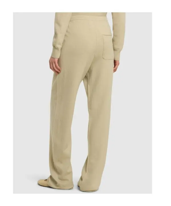 Extreme Cashmere Elastic Waist Casual Pants - Nude