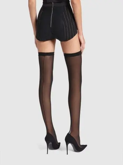 Dolce & Gabbana Pinstripe Boxer Shorts With Zip Detail