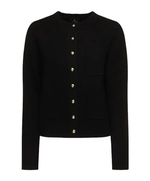 ANINE BING Cardigan With Button Detailing - Black