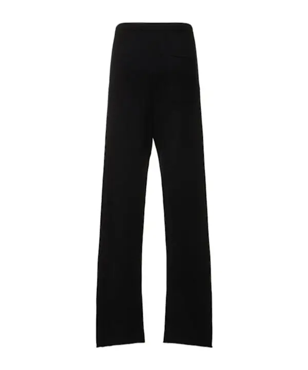 Extreme Cashmere Ribbed Knit Elastic Waist Pants