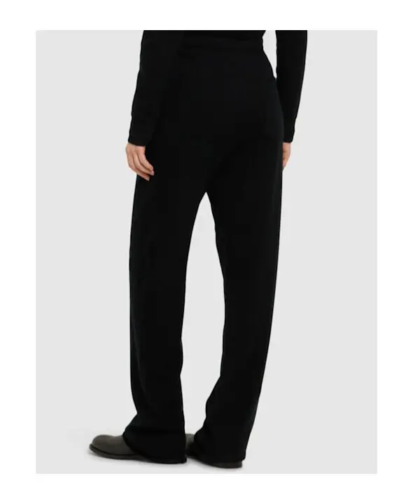 Extreme Cashmere Ribbed Knit Elastic Waist Pants