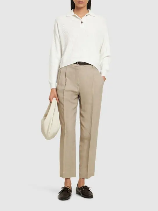 Brunello Cucinelli Tailored Casual Trousers - Beige