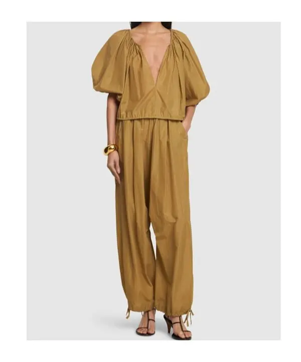 Philosophy Di Lorenzo Serafini Elastic Waist Casual Pants With Drawstring Hem