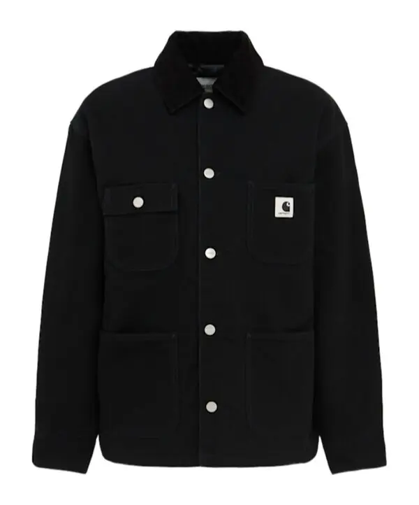 Carhartt Work In Progress Long-sleeved Collared Jacket - Black