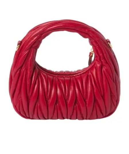 Miu Miu Wander Matelassé Nappa Leather Hobo Mini-bag