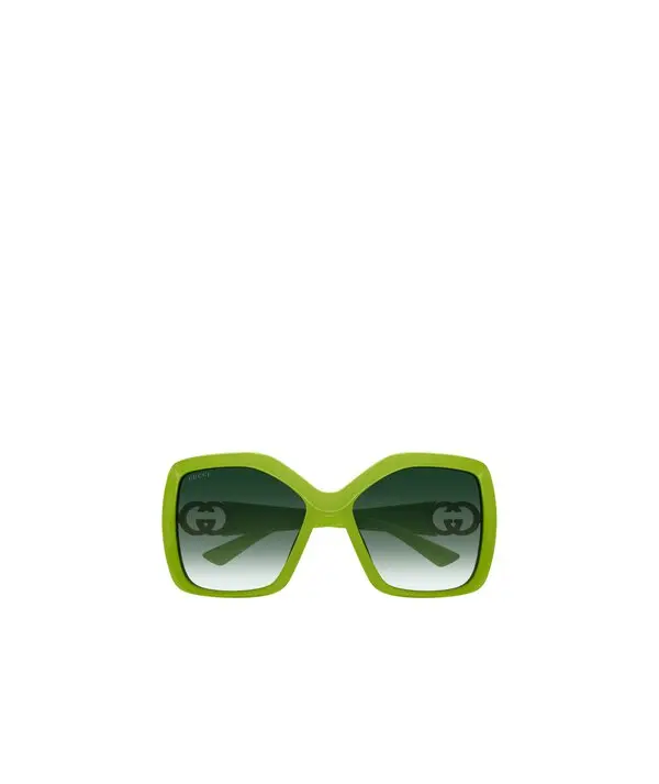 Gucci Square Frame Sunglasses - Green