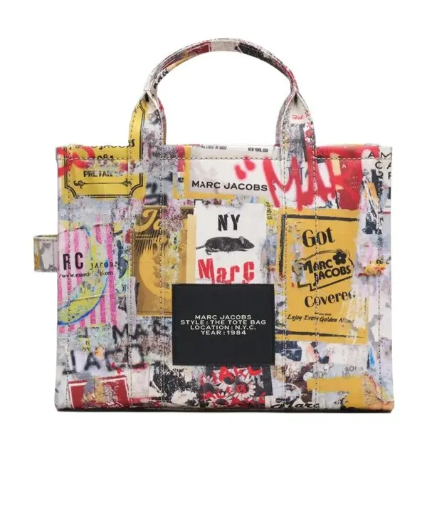 Marc Jacobs The Pop Americana Canvas Medium Tote Bag - Multicolor