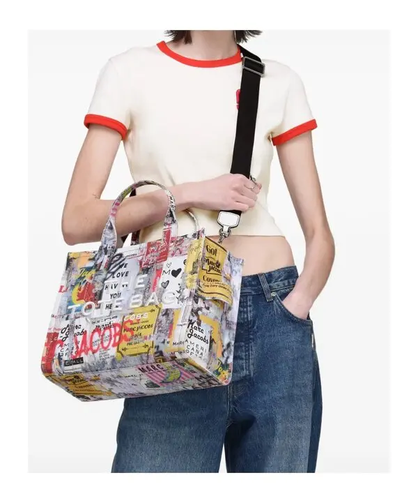 Marc Jacobs The Pop Americana Canvas Medium Tote Bag