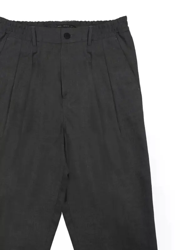 LOW BRAND Pleated Elasticated-waist Trousers