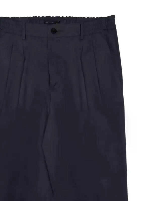 LOW BRAND Pleated Elasticated-waistband Trousers