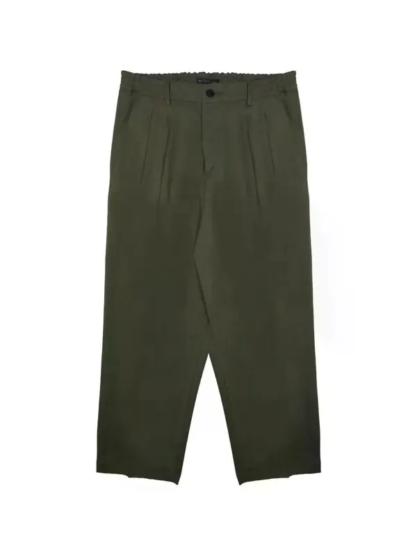 LOW BRAND Pleated Elasticated-waist Trousers
