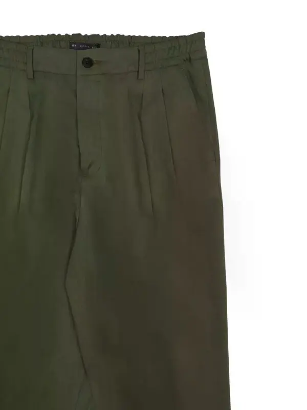 LOW BRAND Pleated Elasticated-waist Trousers
