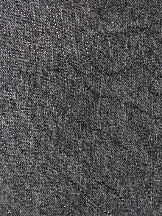 ROTATE BY BIRGER CHRISTENSEN Sleeveless Zip-up Denim Mini Dress