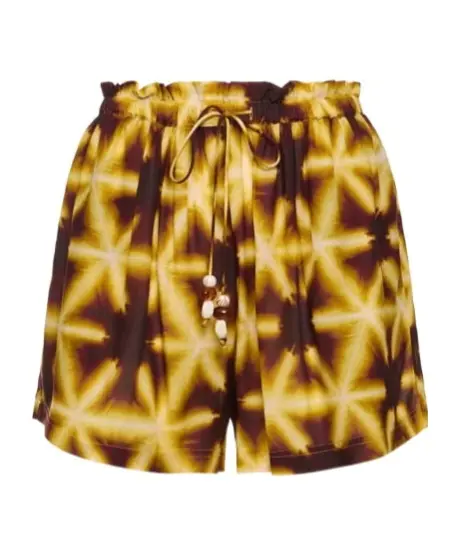 Ulla Johnson Printed Tie-dye Shorts - Brown