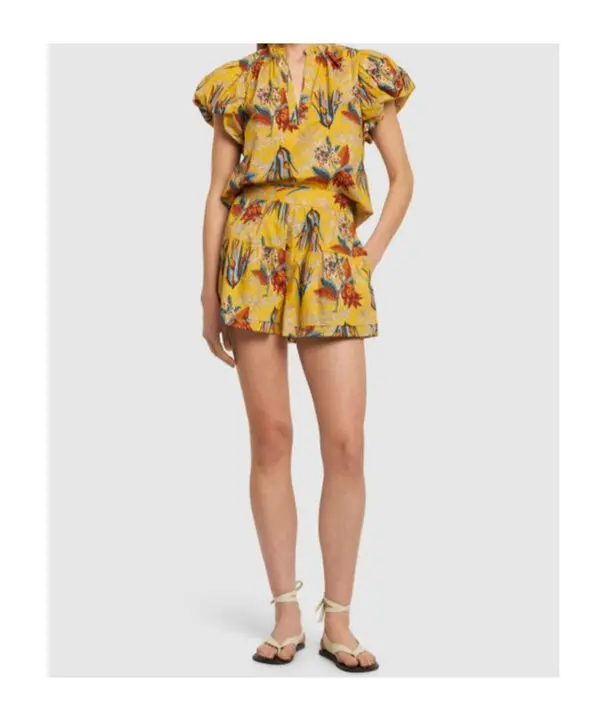 Ulla Johnson Elsie Printed Cotton Shorts