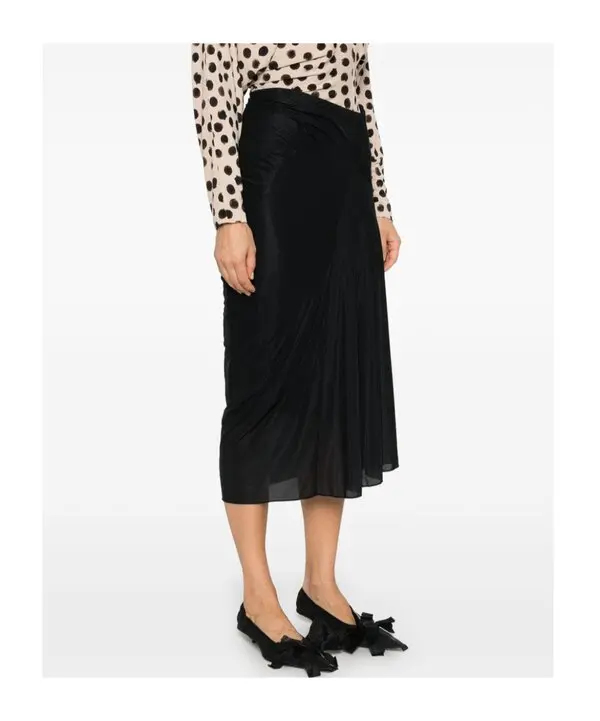 Dries Van Noten Asymmetrical Skirt With Elastic Belt