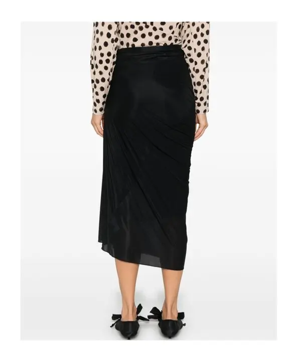 Dries Van Noten Asymmetrical Skirt With Elastic Belt