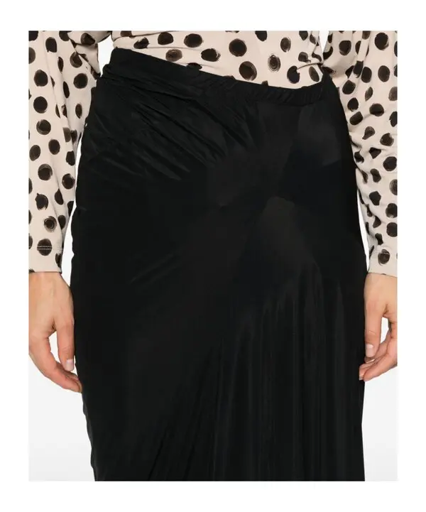 Dries Van Noten Asymmetrical Skirt With Elastic Belt